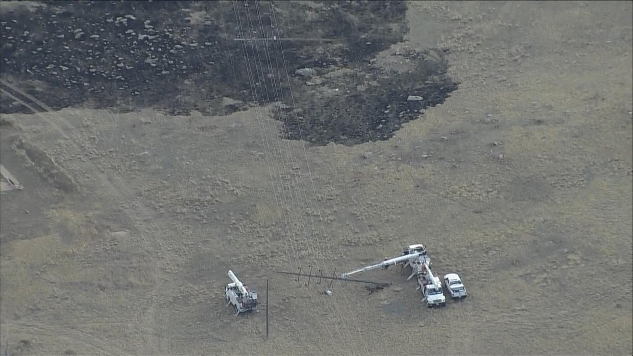 Broken utility poles spotted at site of small Colorado wildfire ...