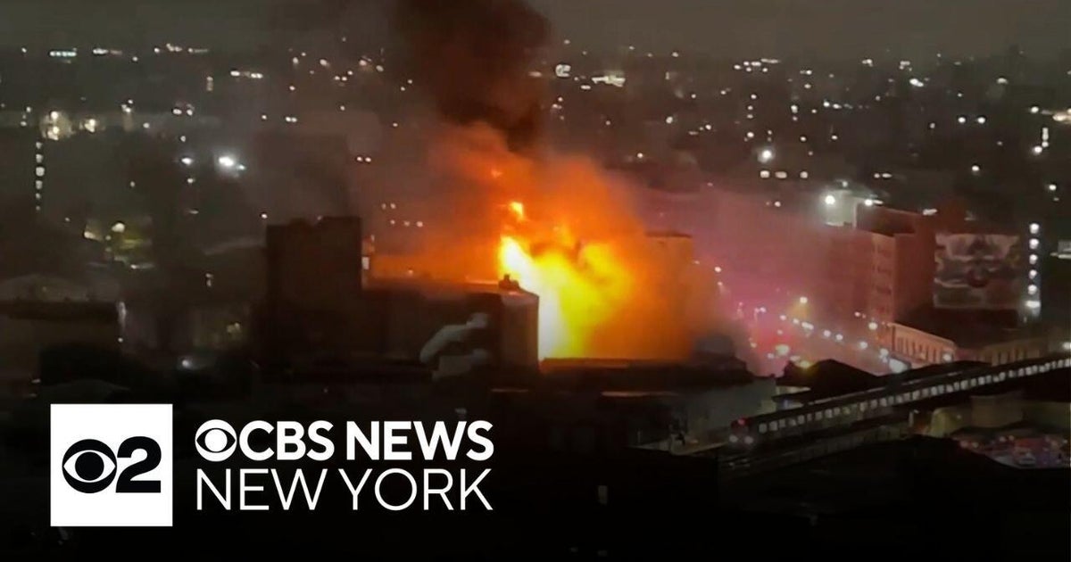 FDNY battles 5-alarm fire in the Bronx - CBS New York