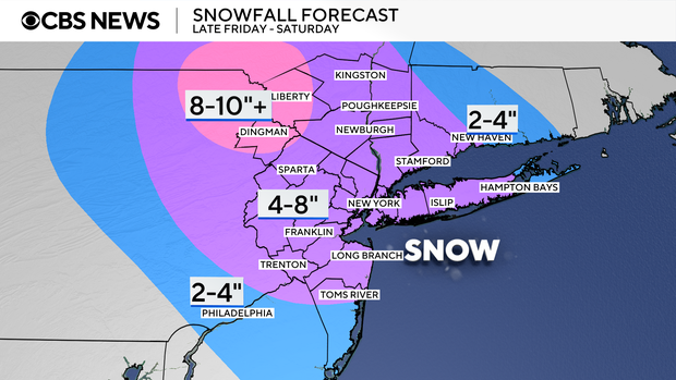 NYC may see the most snowfall it's had in years starting Friday night ...