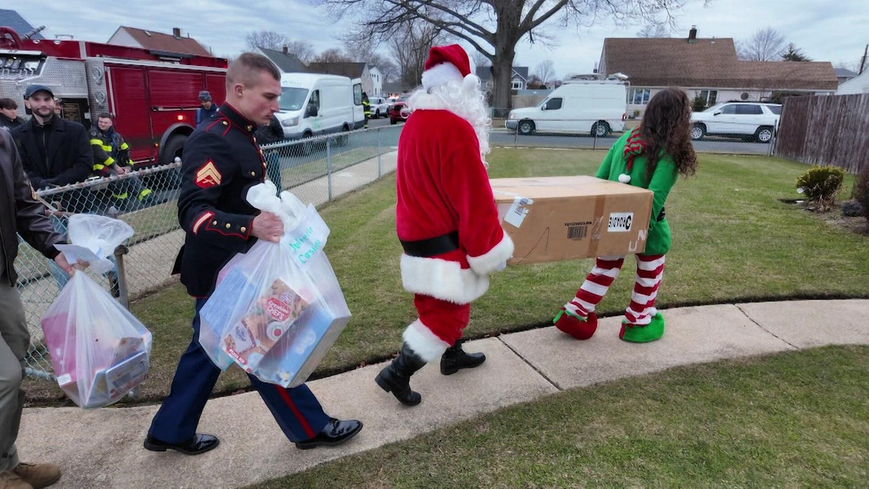Santa and his elves make a special delivery on Long Island with ...