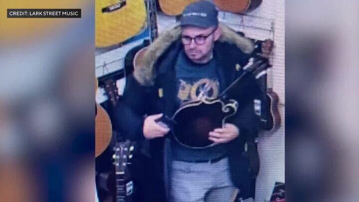 Viral video of thief stealing expensive mandolins from New Jersey music ...