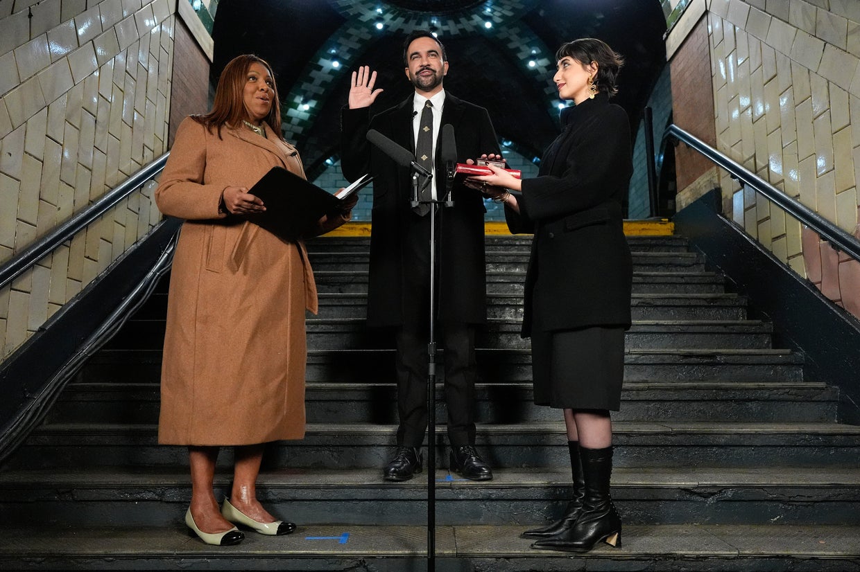 Zohran Mamdani takes oath of office in abandoned NYC subway station ...