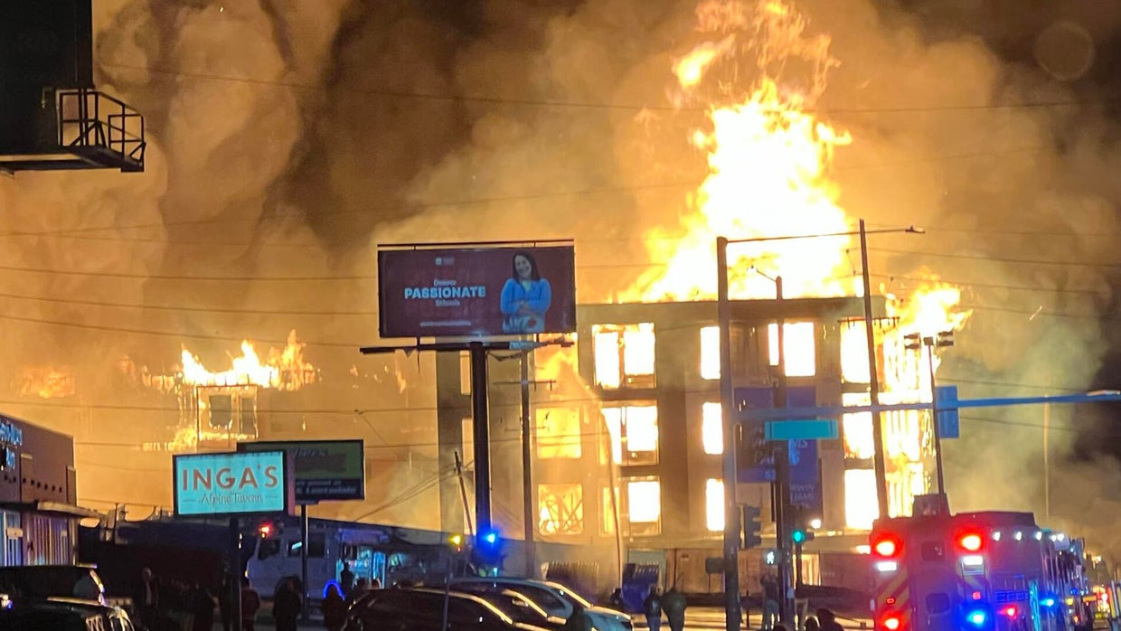 Arrest made in five-alarm Denver fire that destroyed building on ...