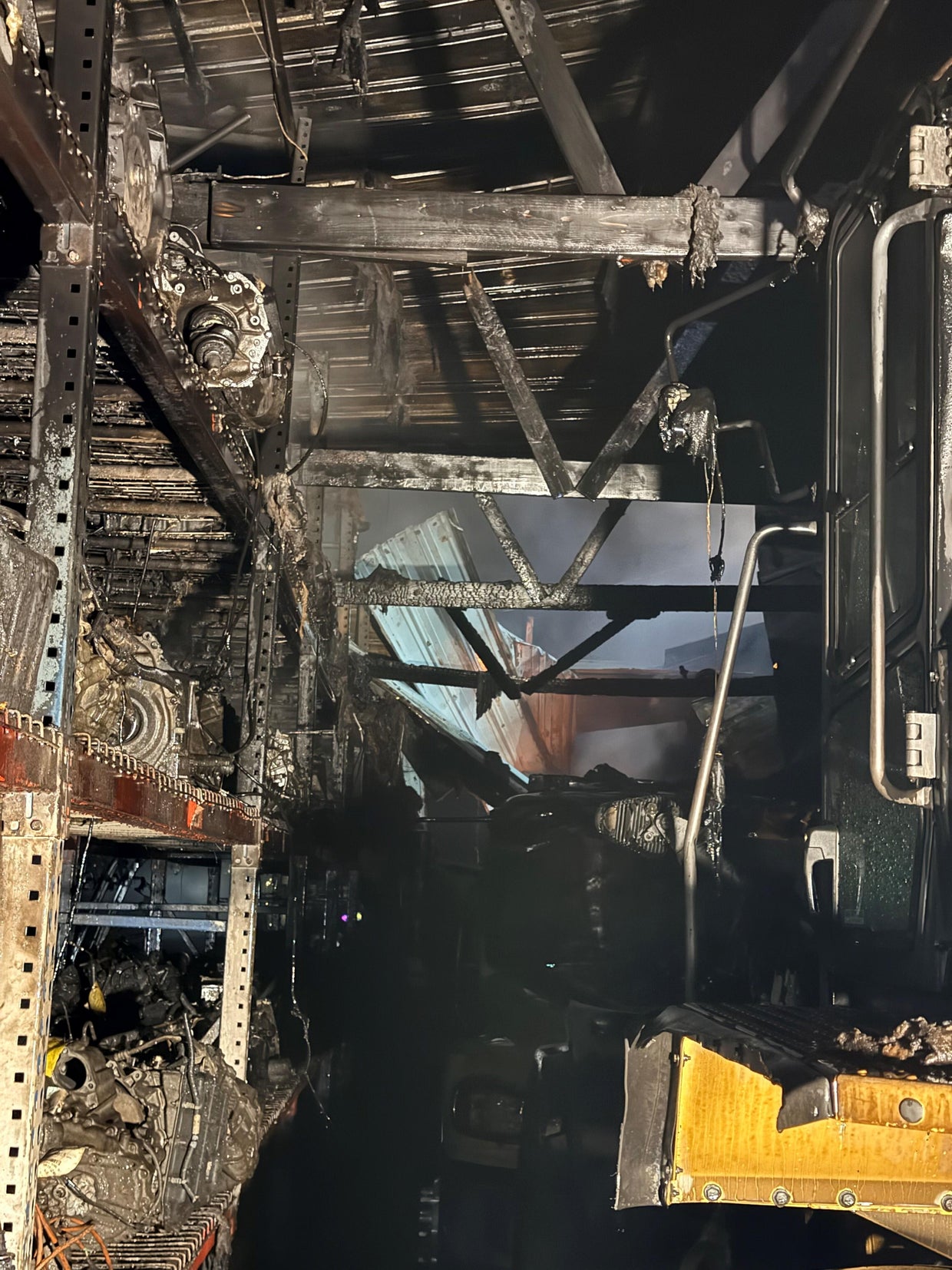 Fire rips through commercial building in unincorporated Elgin, Illinois ...