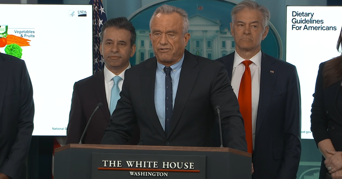 Watch Live: White House announces new dietary guidelines for U.S. - CBS ...