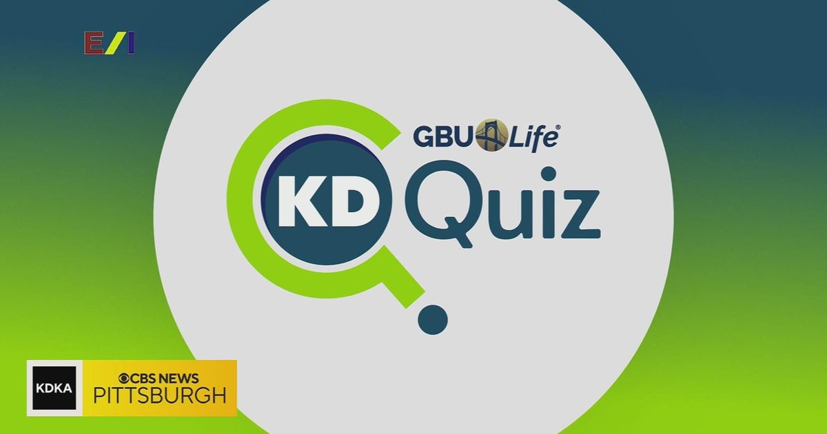Kd Quiz Part 1 1 10 Cbs Pittsburgh