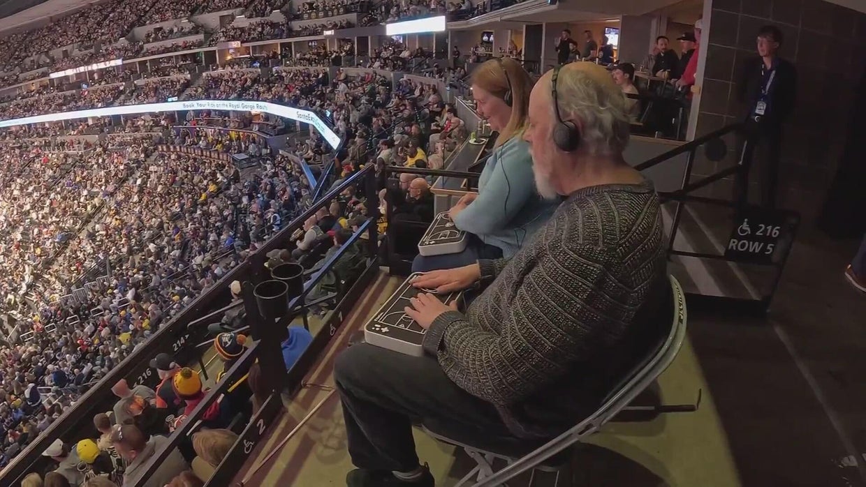 Visually impaired fans of the Denver Nuggets feel the game at Ball ...