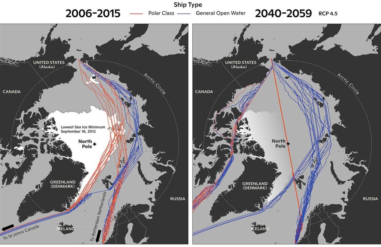 Maps show why Greenland is so important as the Arctic warms - CBS News