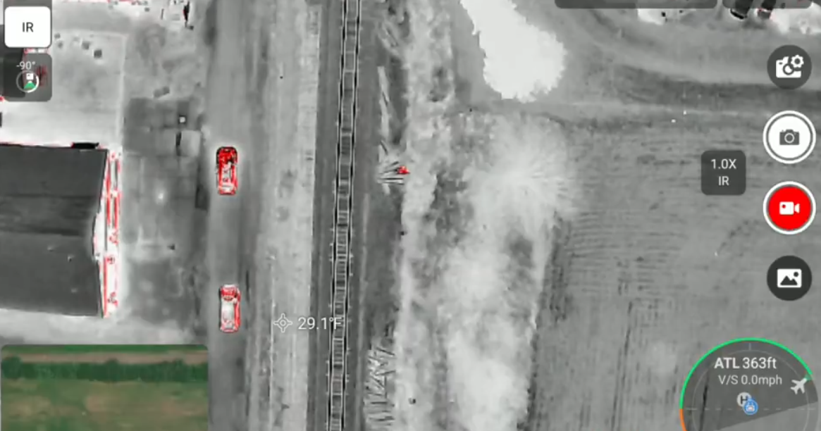 Video shows Michigan police drone finding runaway teen hiding under ...