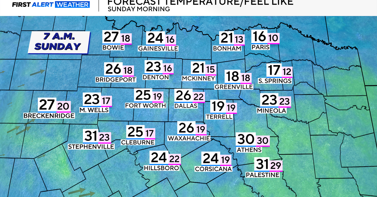 Coldest air of the winter so far approaching North Texas behind cold ...