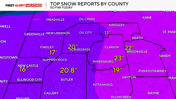 How much snow did Pittsburgh get from Sunday's winter storm? Here are ...