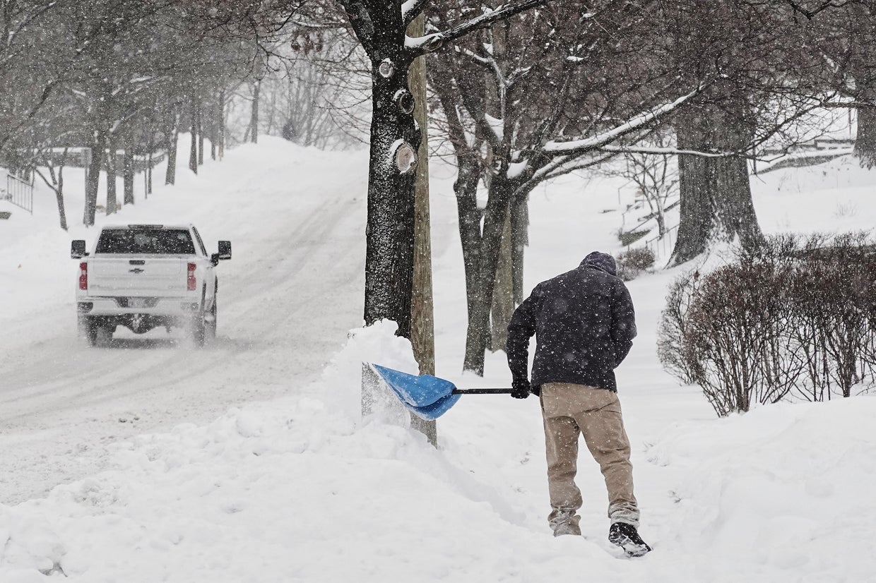 Major winter storm brings warnings about heart attack risk of shoveling ...