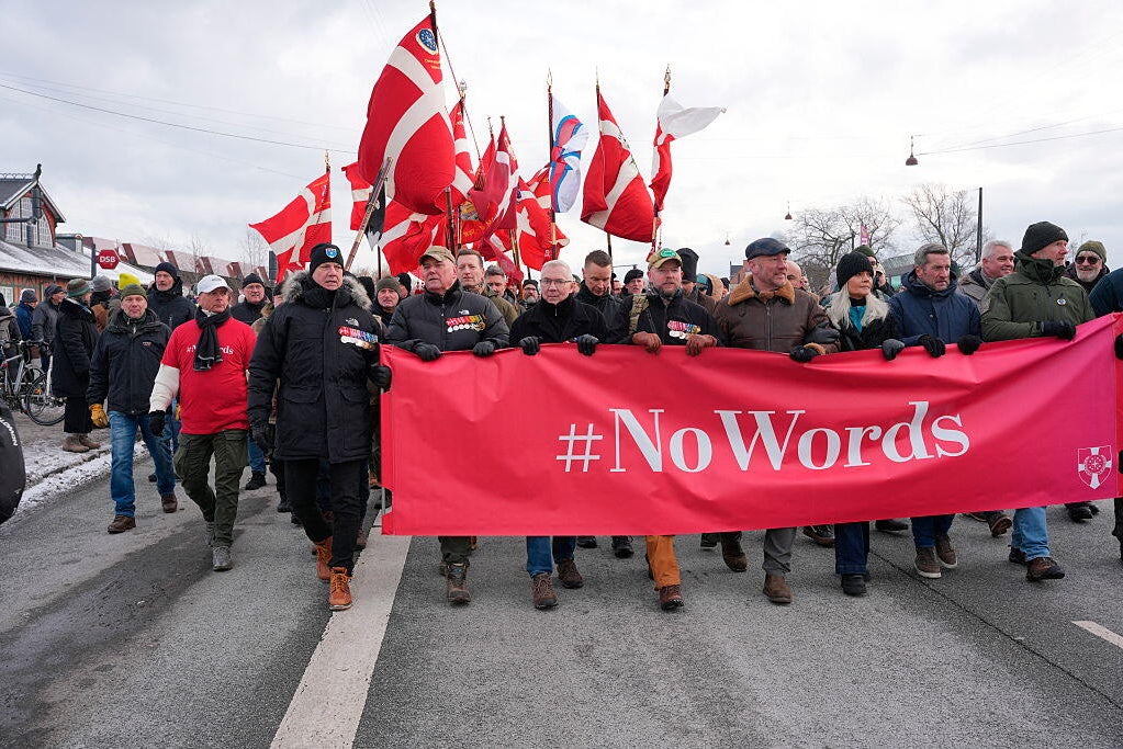 Danish veterans protest outside U.S. Embassy over Greenland, combat ...