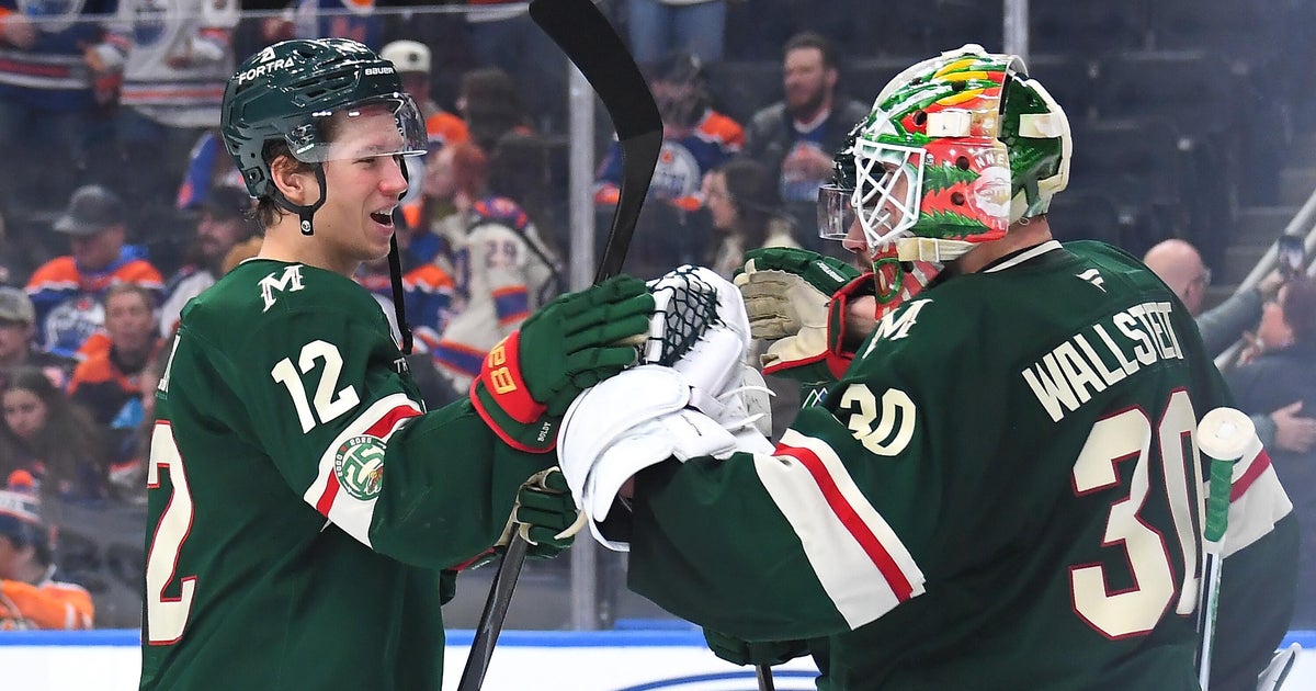 Wild beat Oilers 7-3, Hughes sets franchise record - CBS Minnesota