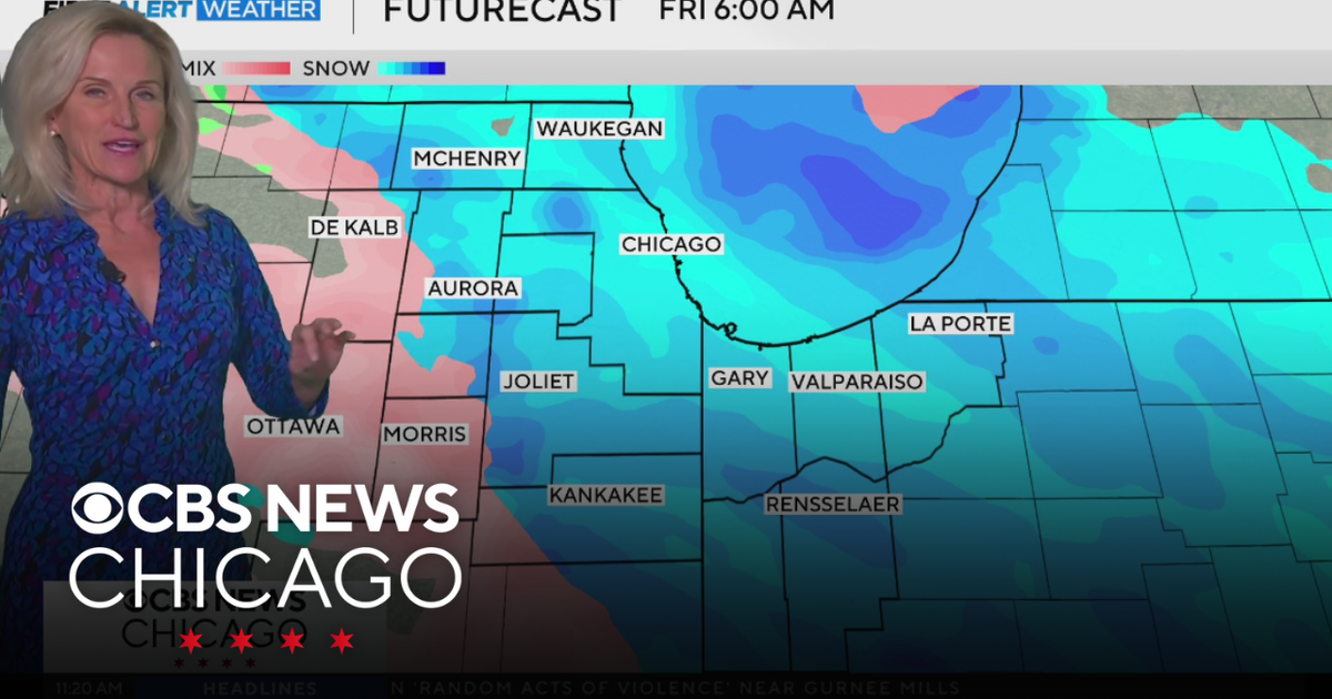 Wintry mix coming for Chicago Friday morning - CBS Chicago
