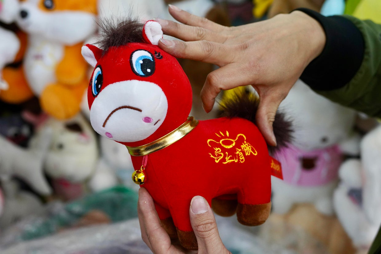 How a factory error in China created a viral "crying horse" Lunar New ...