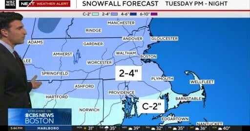 Next Weather: WBZ Evening Forecast For Feb. 9, 2026 - CBS Boston