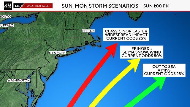 Snow returns to Boston area in 3 storms starting Wednesday. Weather ...