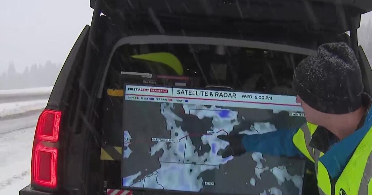 Snow squall moves across Colorado's high country, brings low visibility ...