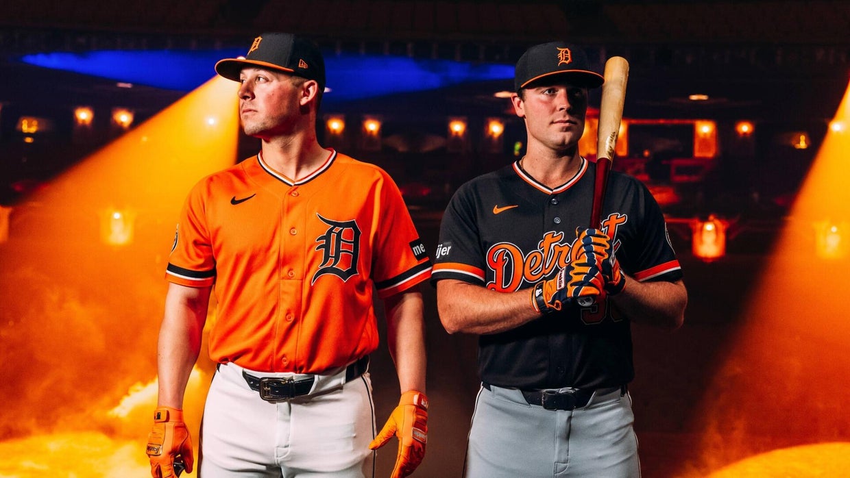 Detroit Tigers feature navy, orange in an official alternate uniform ...