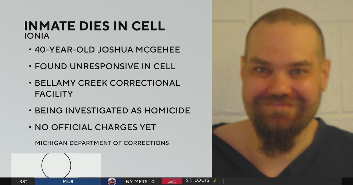 Michigan inmate found dead in prison cell, police investigating ...