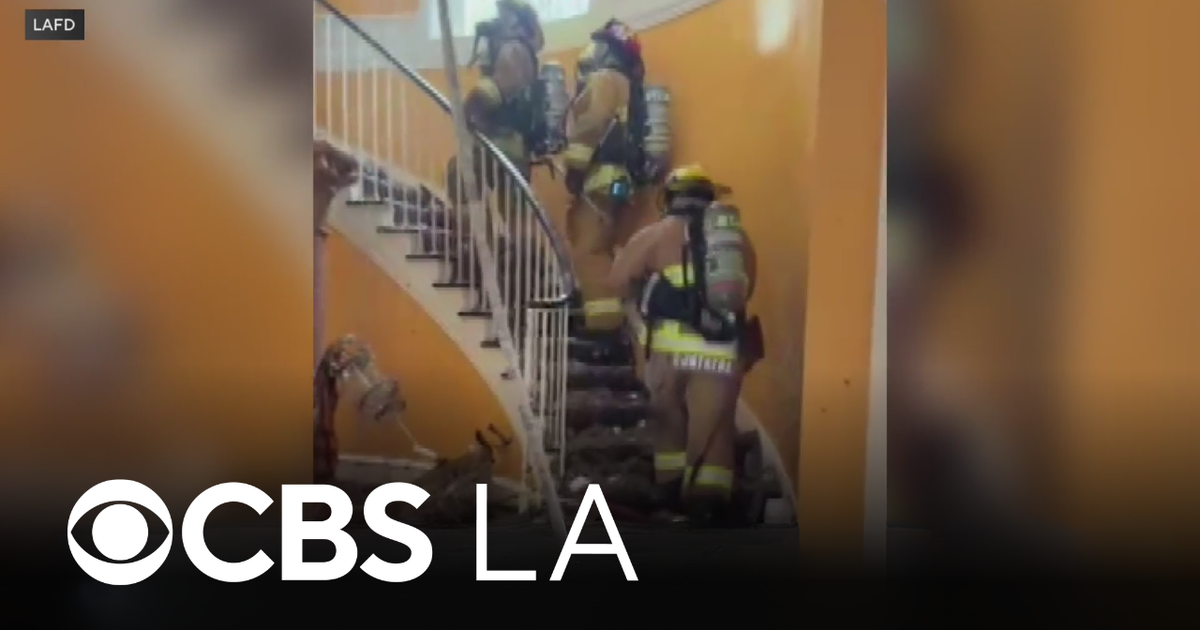LAFD crews share video of firefighting operations inside burning ...
