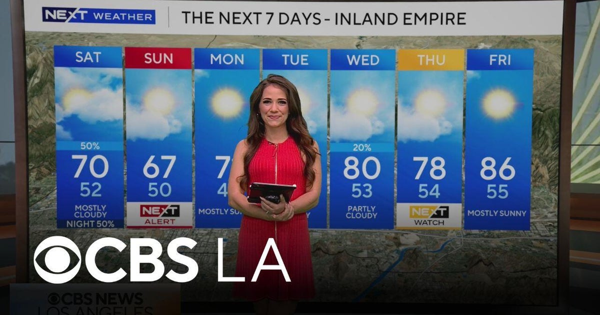 Chloe Carlson's 6 a.m. Forecast | NEXT Weather - CBS Los Angeles