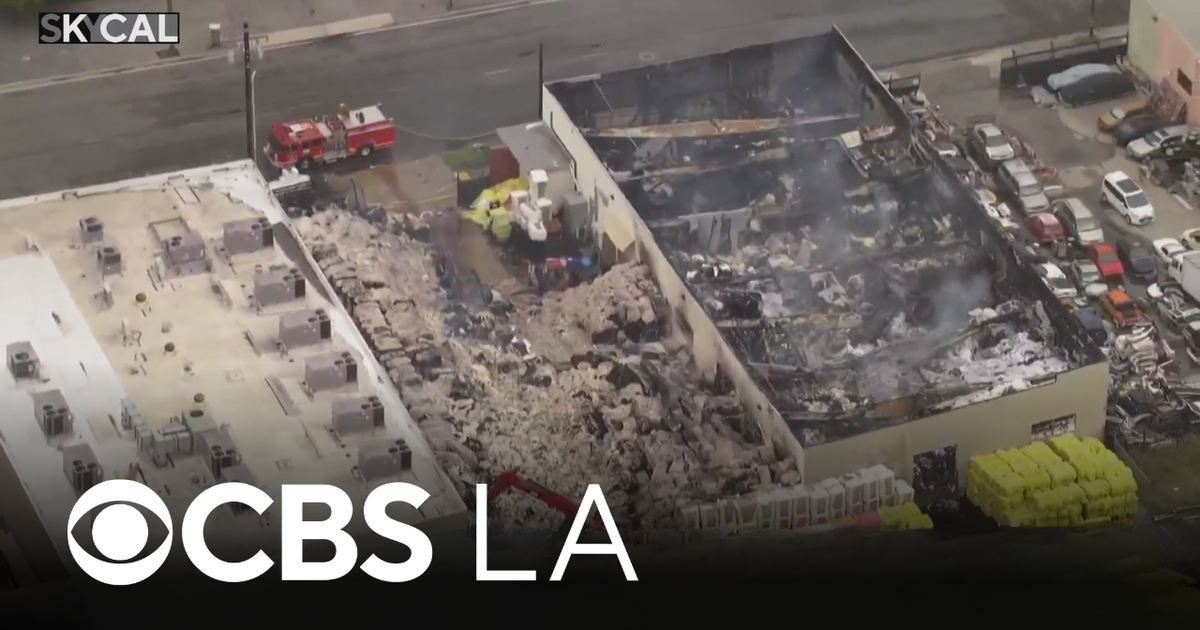 Fire destroys Commerce warehouse storing cotton materials, LA County ...