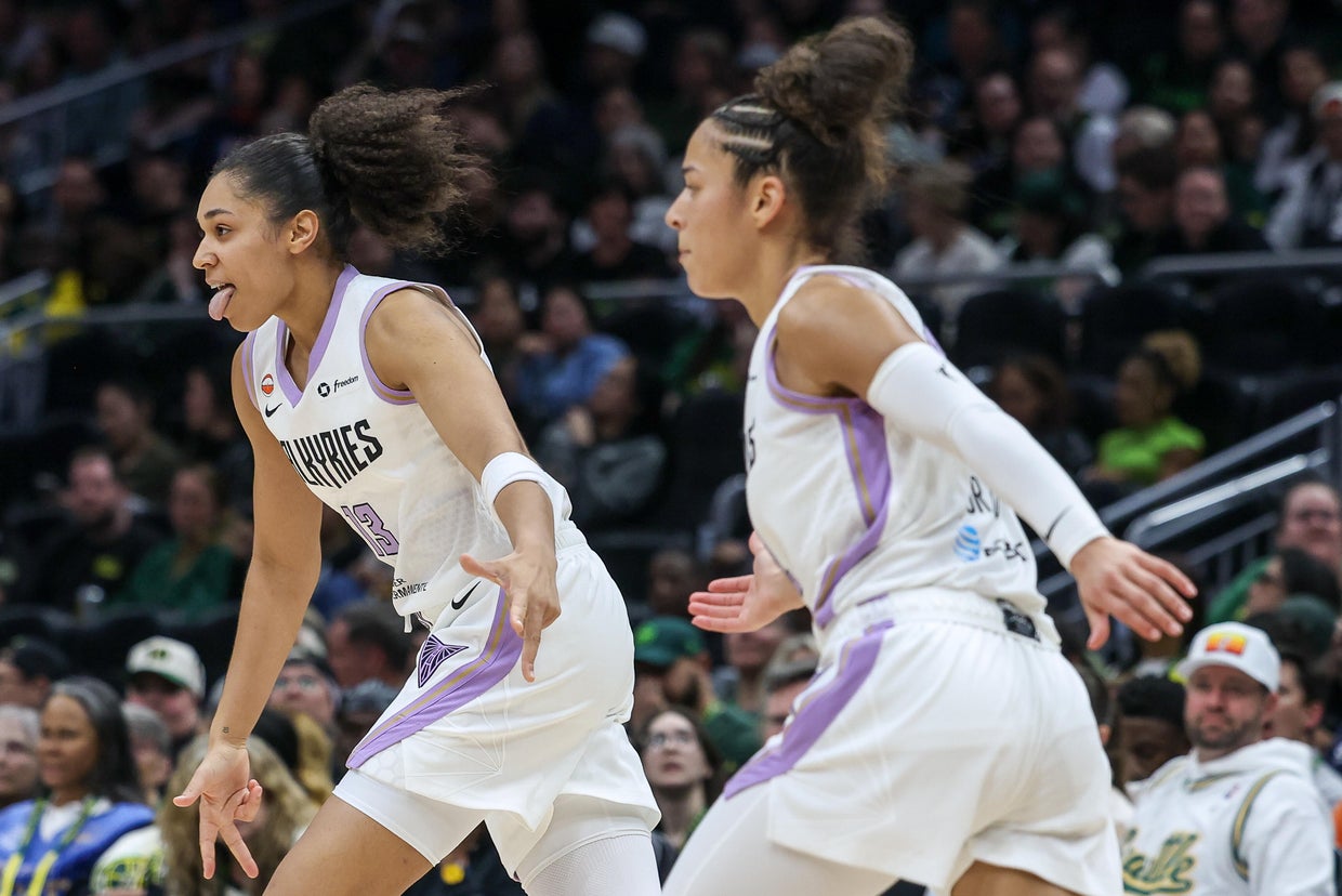 Janelle Salaun's 3-point shooting powers Valkyries past Storm in season ...