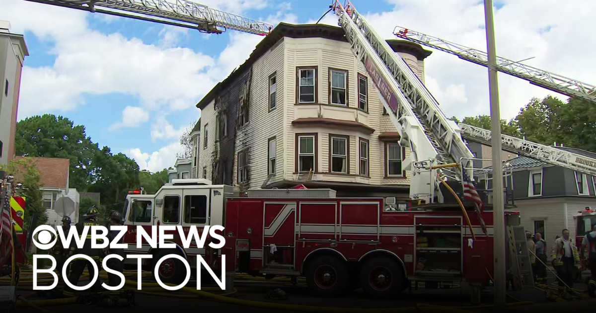 Air tanks explode in fire at Brookline dive shop - CBS Boston