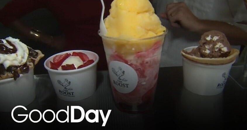 Sade is at the family-owned ice cream shop, The Roost Ice Cream! - Good ...