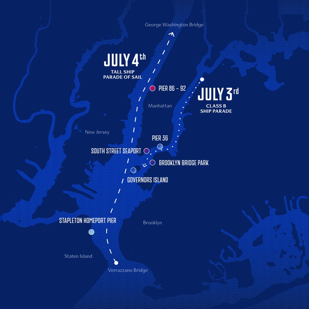 Dozens of ships from over 20 countries sailing to NYC for America's ...