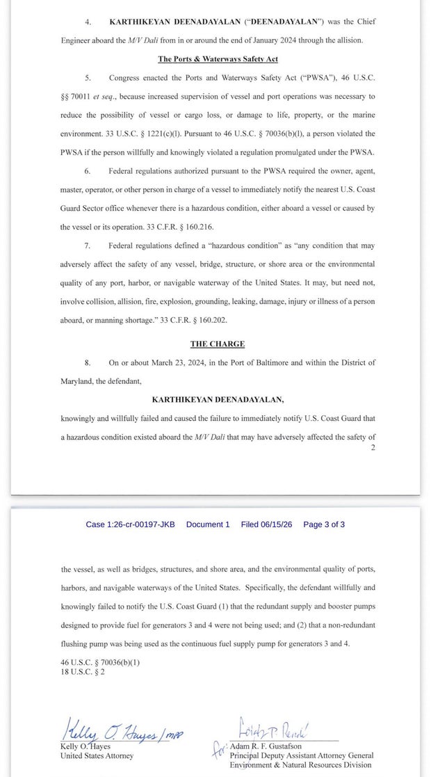 Dali crew stuck in Baltimore with Key Bridge collapse criminal trial ...