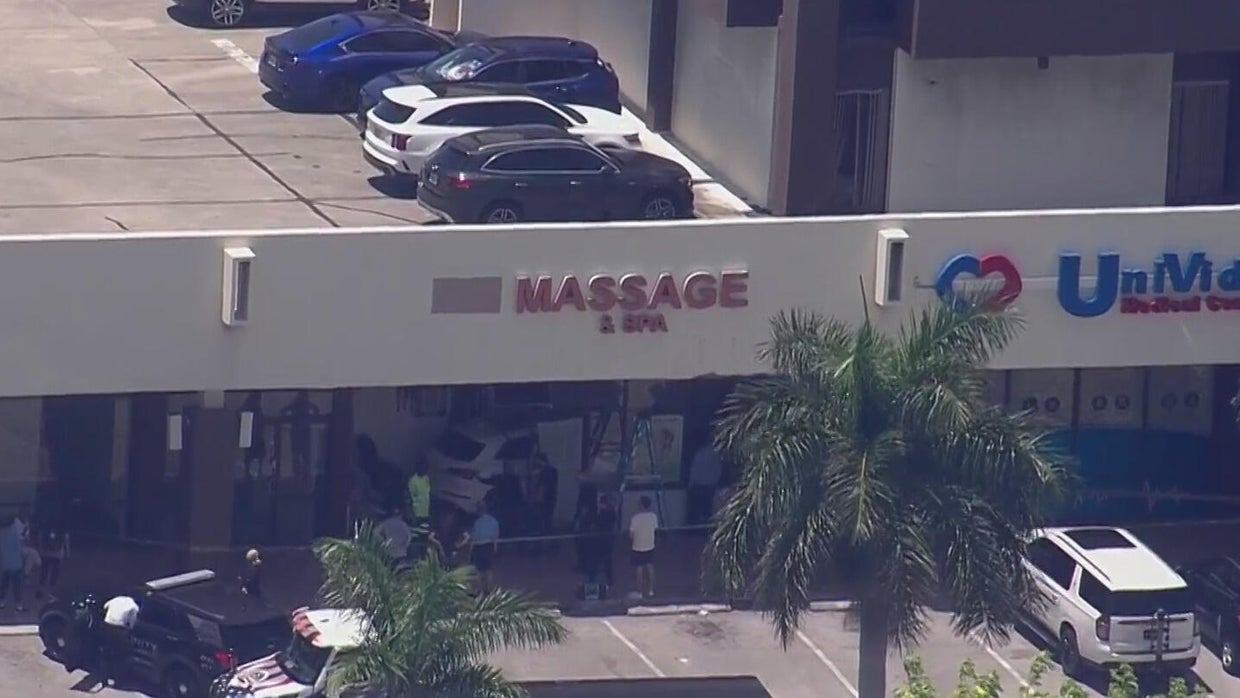 South Florida massage business damaged after car crashes through front ...