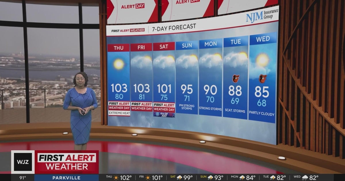 Extreme heat continues to ramp up across Maryland - CBS Baltimore