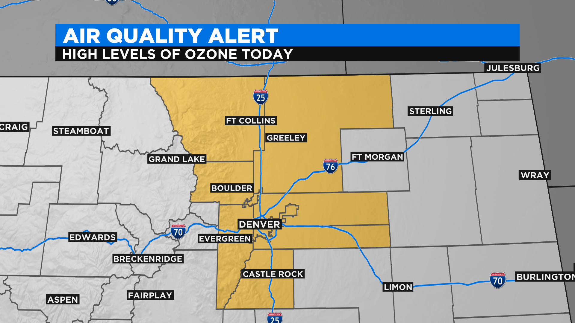 Season's First Ozone Alert Issued For Denver, Air Unhealthy For ...